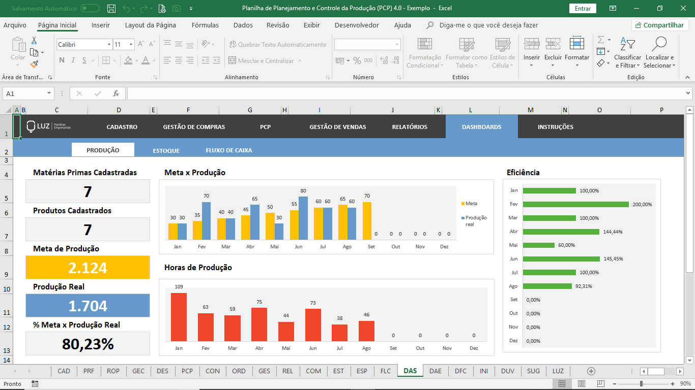 Planilha de Planejamento e Controle da Produção em Excel - Planilhas ... Planilha de Planejamento e Controle da Produção em Excel - Planilhas ...