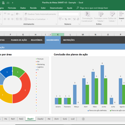 Planilha de Metas e Objetivos SMART em Excel - Planilhas Prontas