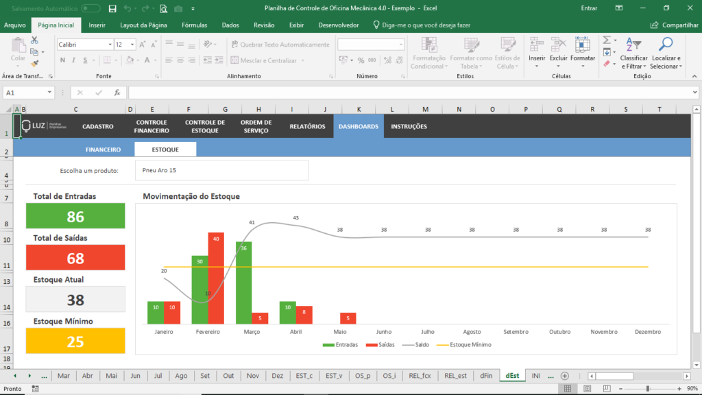 Planilha de Controle de ASO (Atestado de Saúde Ocupacional) em Excel ...