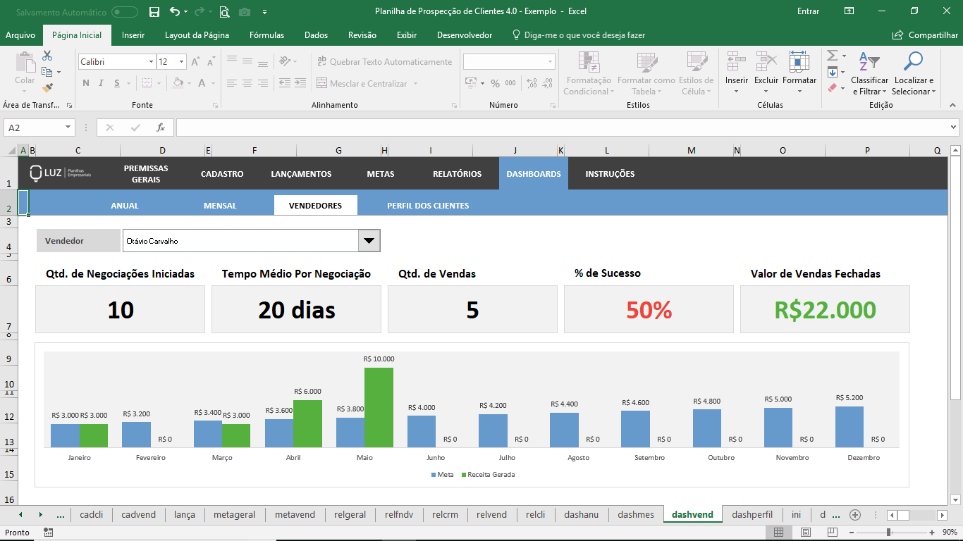 Planilha de Prospecção de Clientes em Excel - Planilhas Prontas