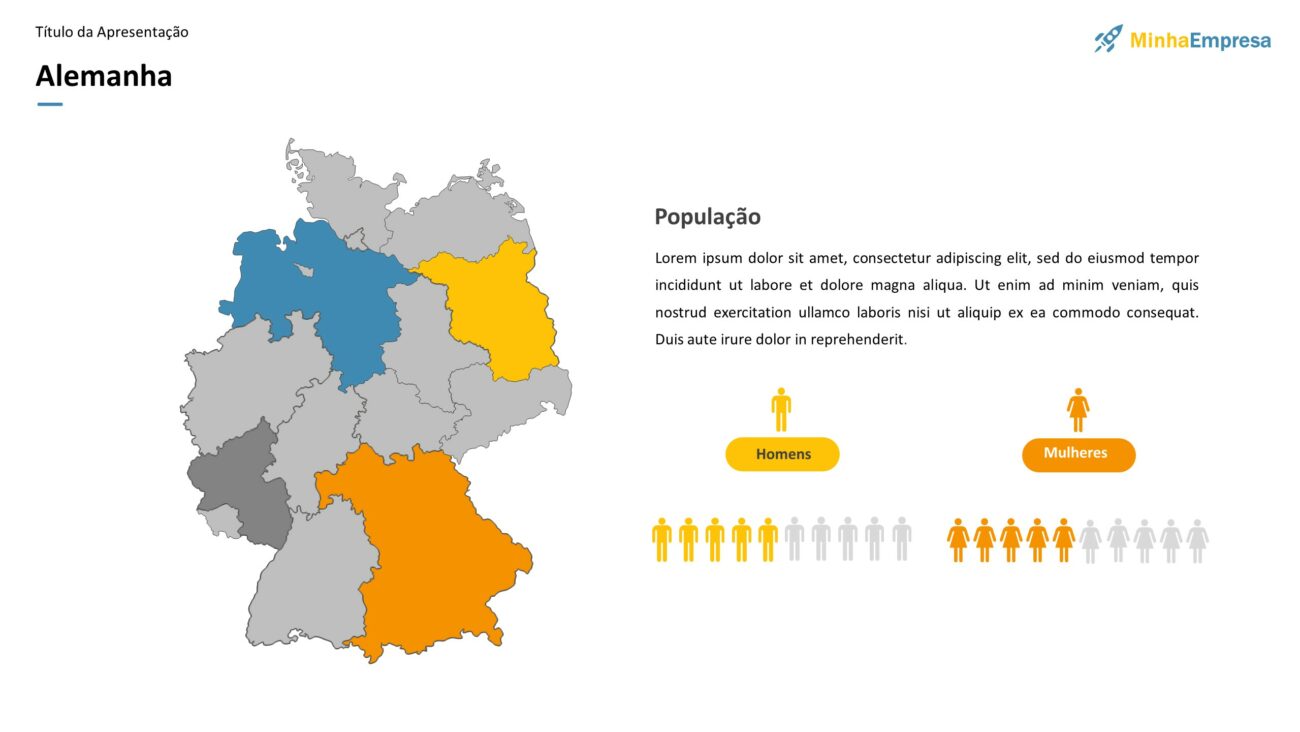 Apresentação de Mapas Editáveis para PowerPoint - Planilhas Prontas