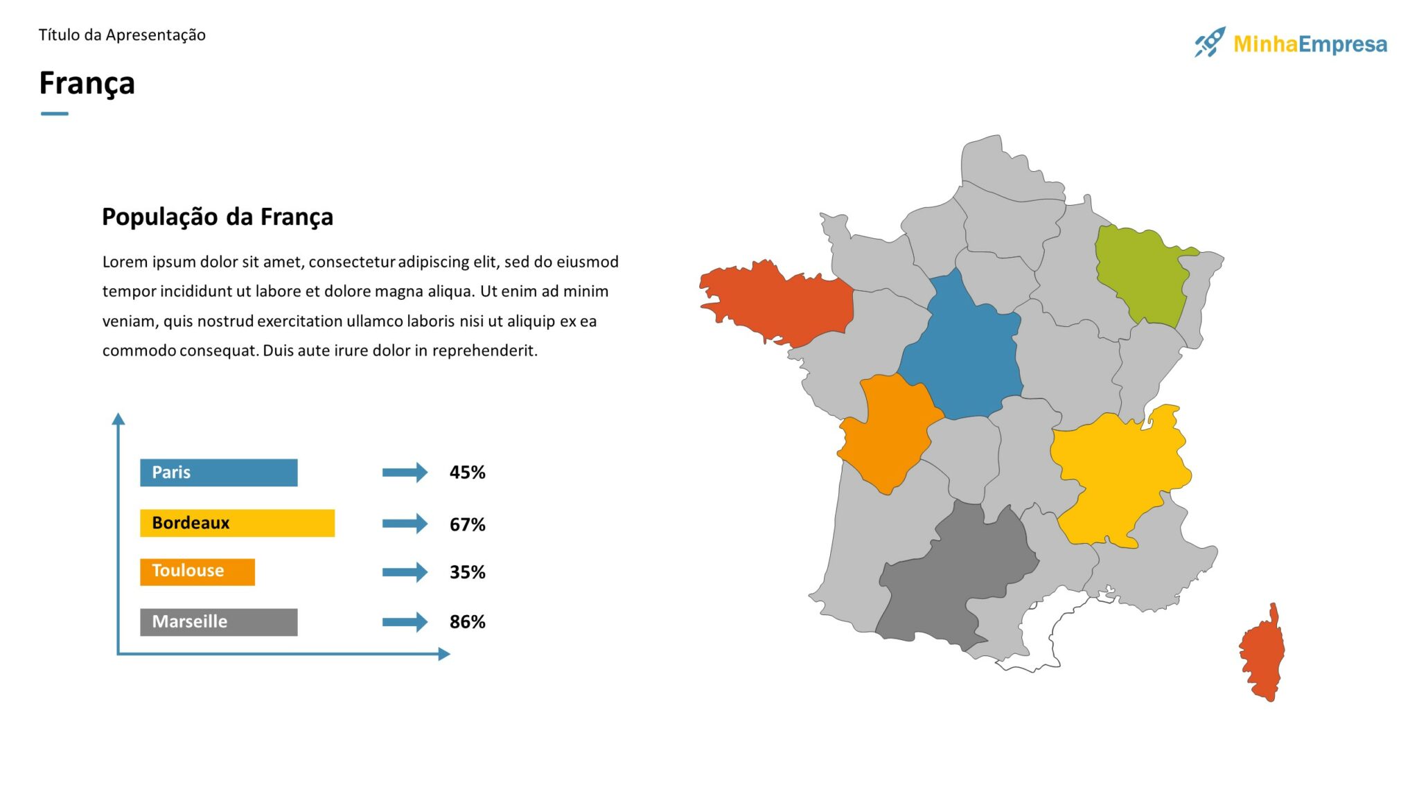 Apresentação de Mapas Editáveis para PowerPoint - Planilhas Prontas
