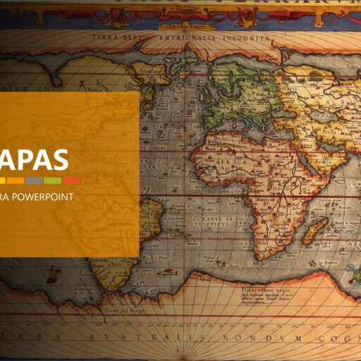 Apresentação de Mapas Editáveis para PowerPoint - Planilhas Prontas