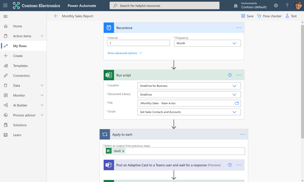 Scripts do Office agora estão geralmente disponíveis no Excel para a ...