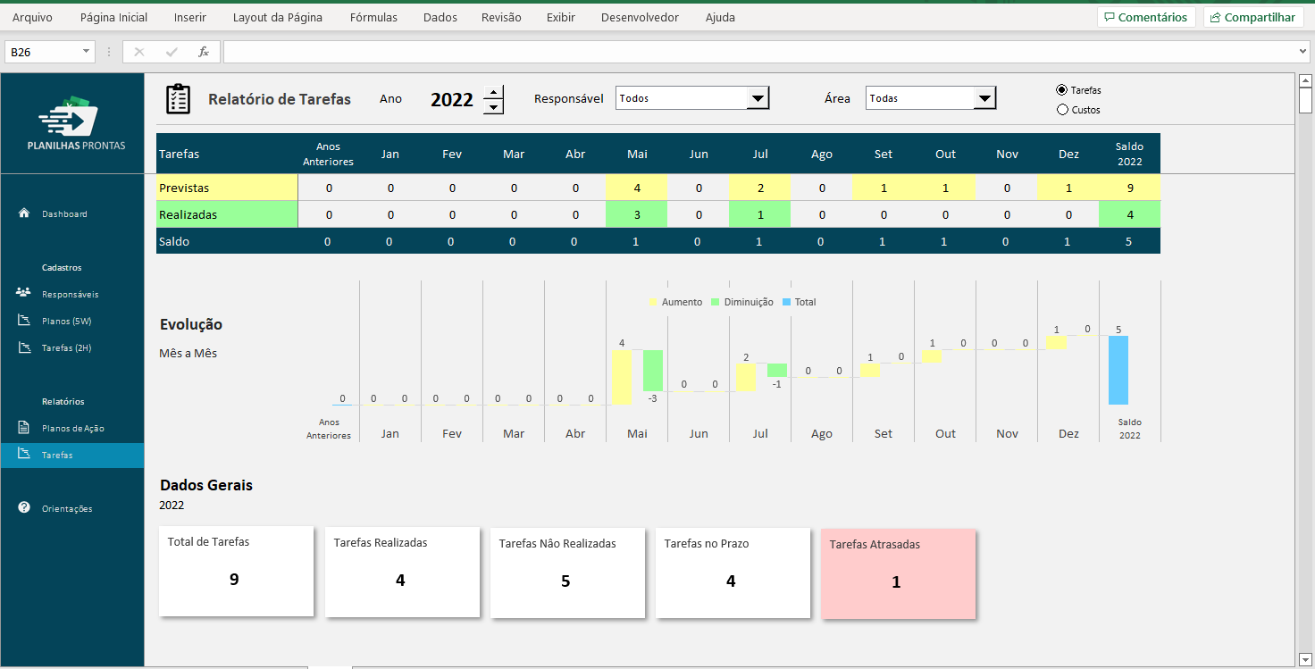 Planilha de Plano de Ação 5W2H em Excel - Planilhas Prontas